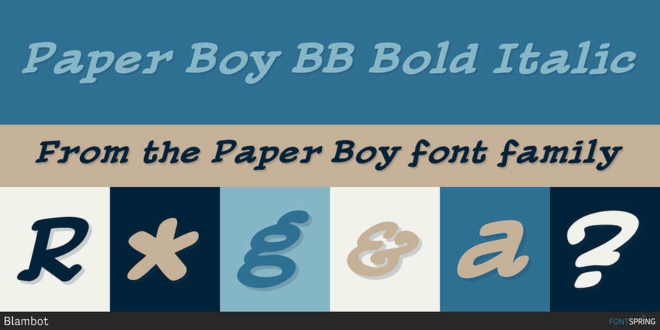Paper Boy Font | Fontspring