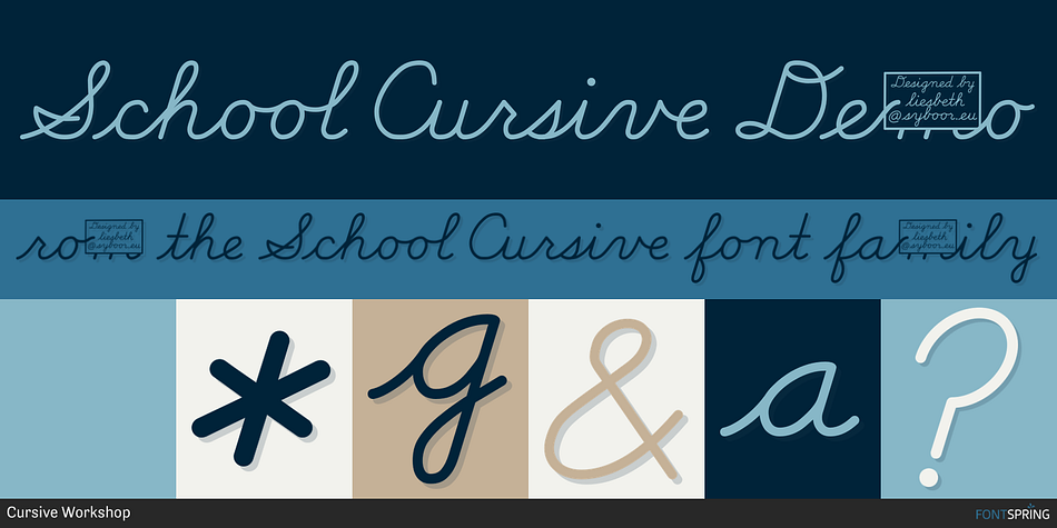 School Cursive Demo Font