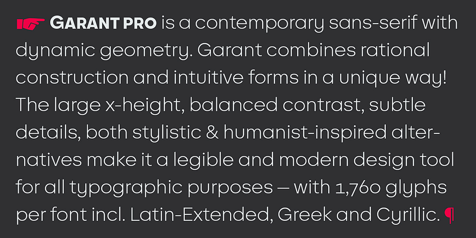BF Garant Pro Font