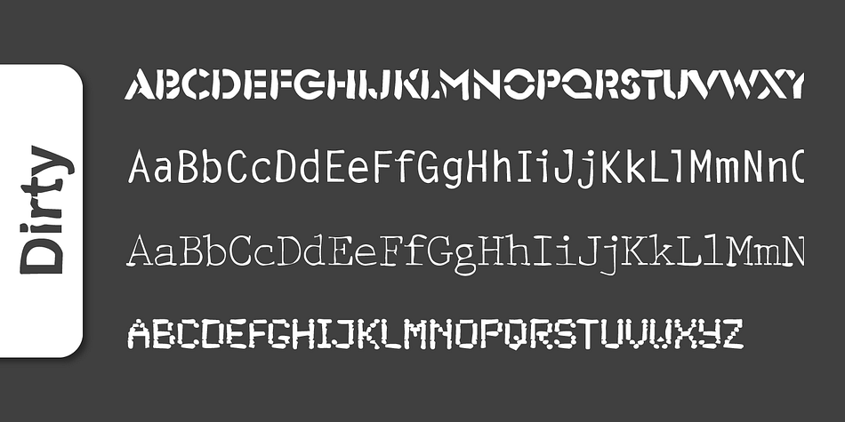 Dirty Font