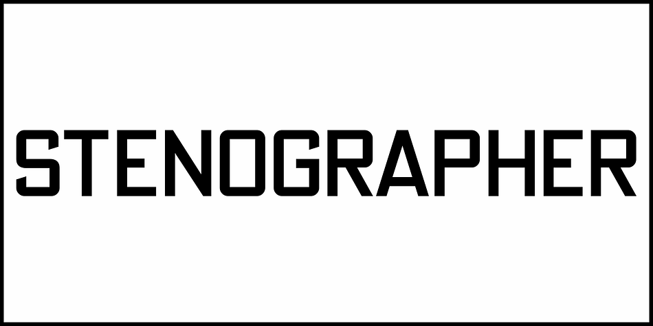 Stenographer JNL Font