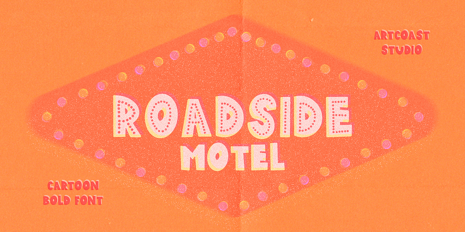 Roadside Motel Font Font