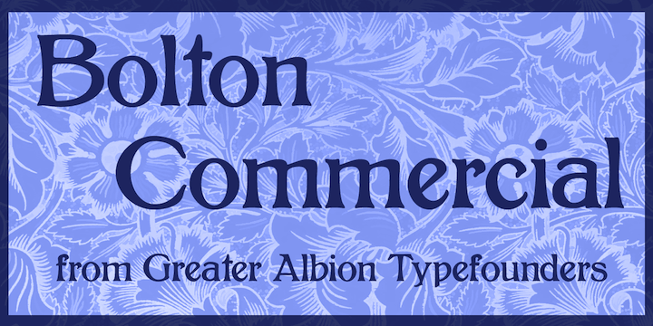 Bolton Commercial Font