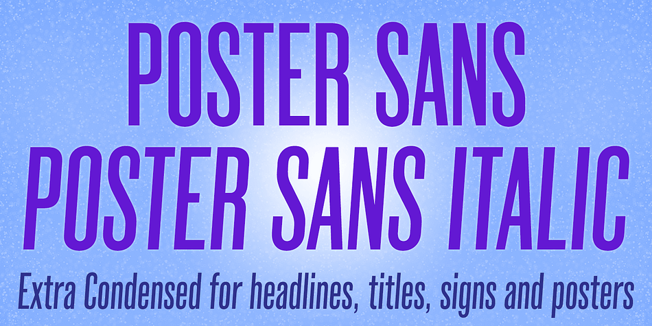 Poster Sans Font