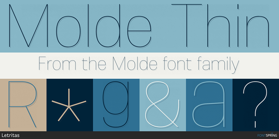 Molde Thin Font