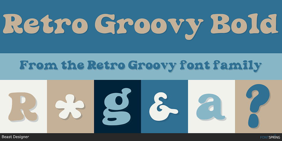Retro Groovy Bold Font