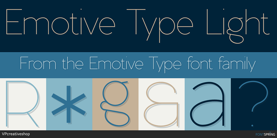 Emotive Type Light Font