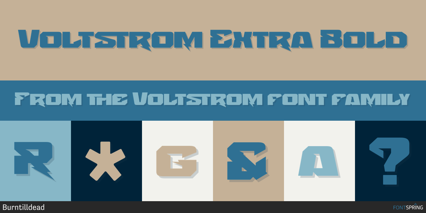 Voltstrom Extra Bold Font