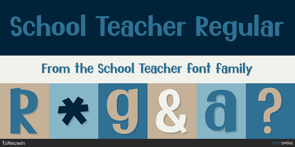 School Teacher Regular Font