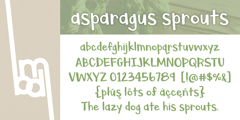 Asparagus Sprouts Font