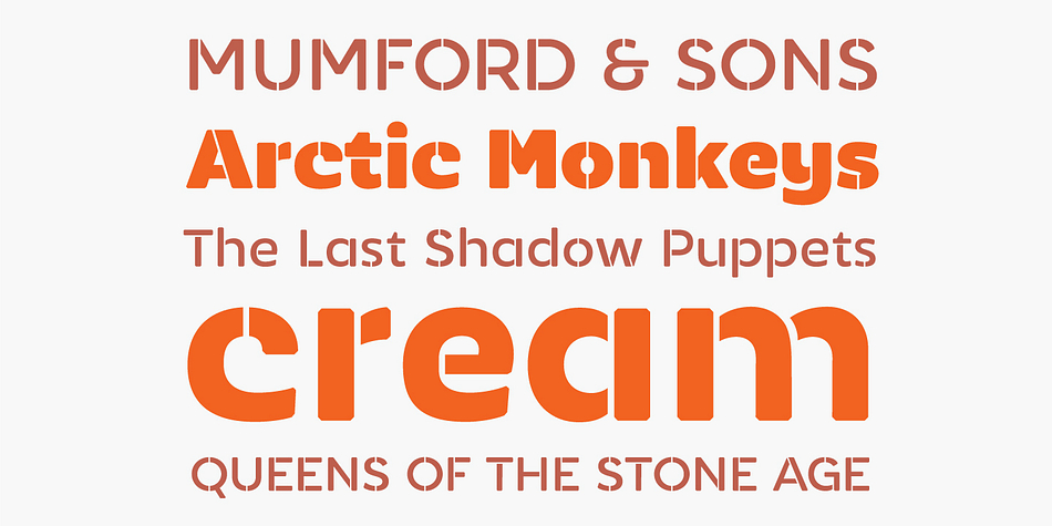 Monty Stencil Font