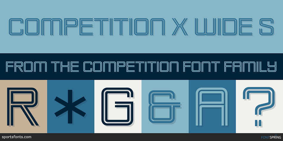 Competition X Wide S Font