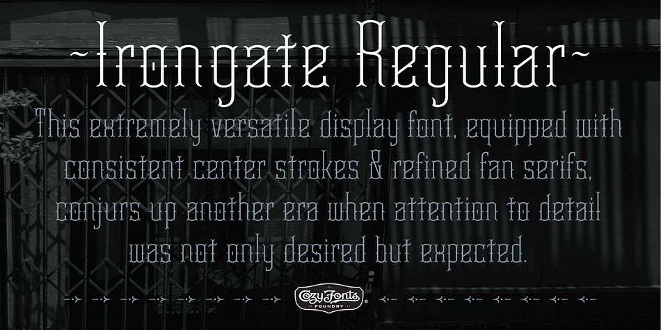 Irongate Font