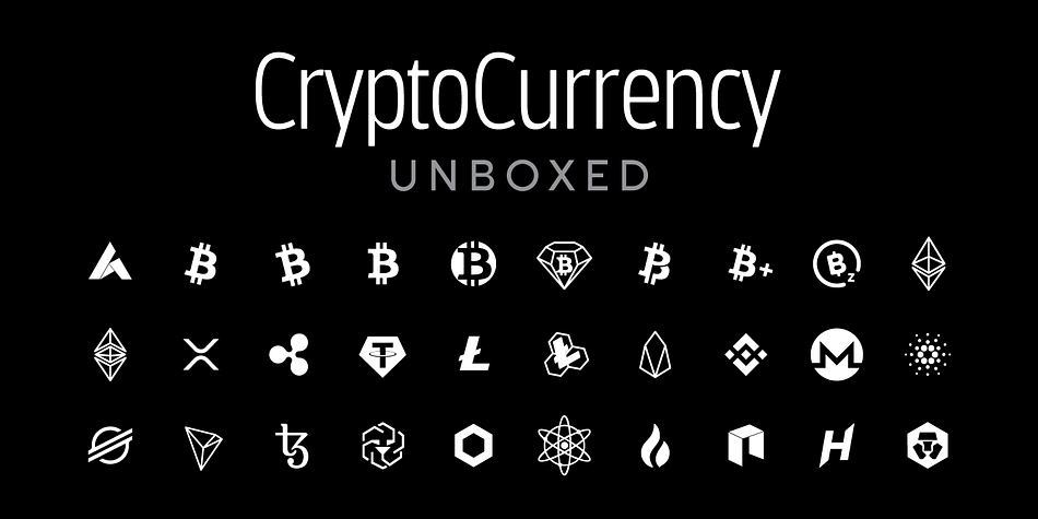 Cryptocurrency Font