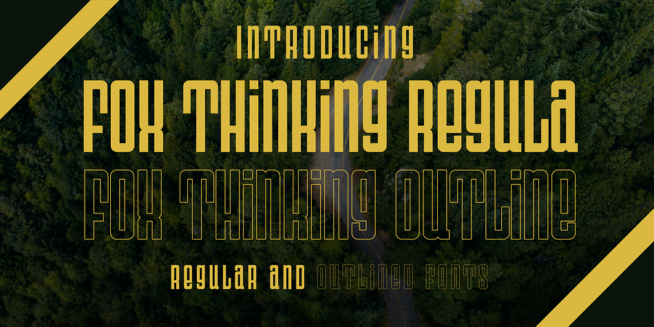 Fox Thinking Outline Font