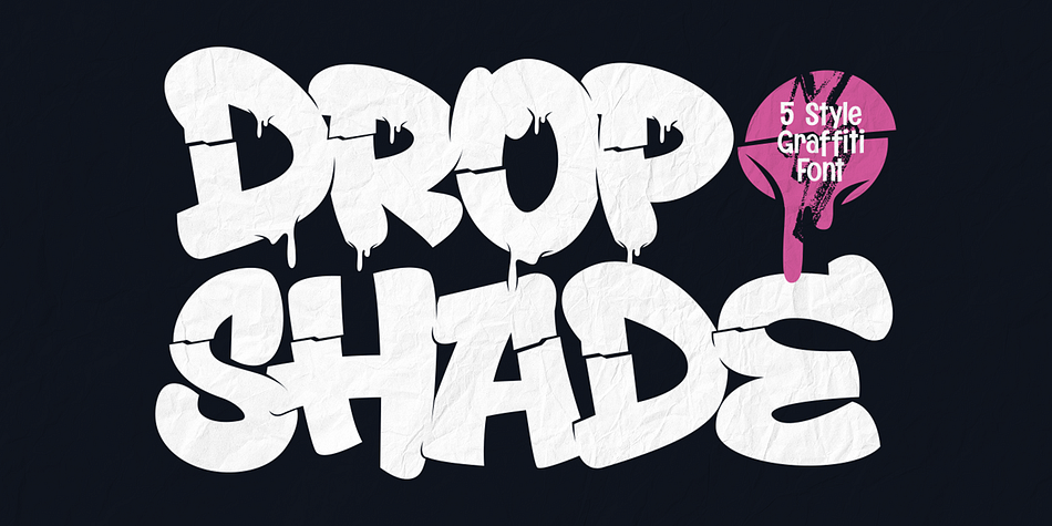 Drop Shade Font