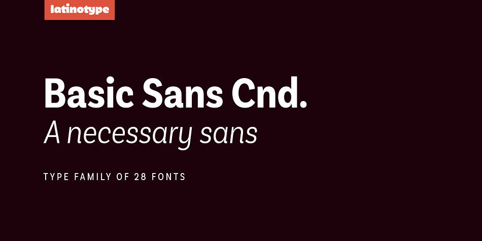 Basic Sans Cnd Font