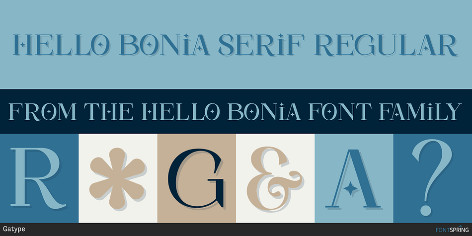 Hello Bonia Font Family by Gatype - Fontspring