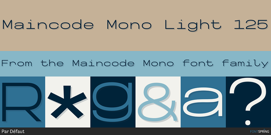 Maincode Mono Light 125 Font