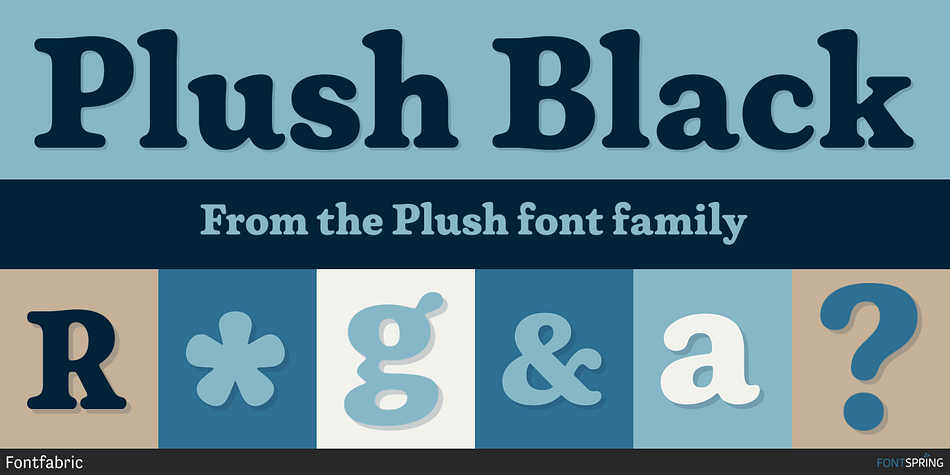 Plush Black Font