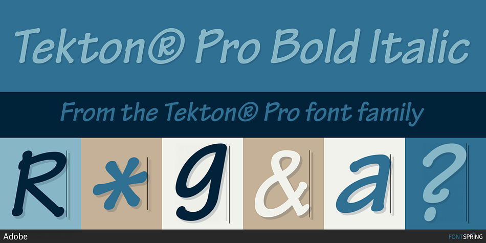 Tekton® Pro Essential Font
