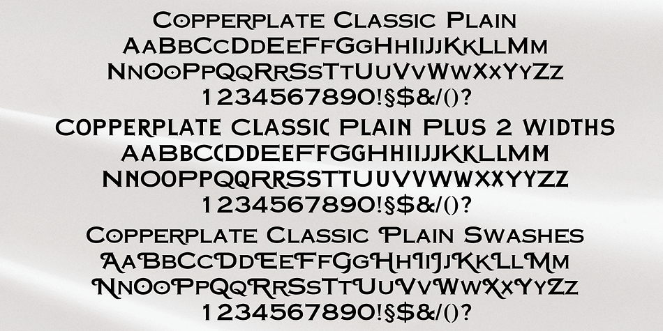 Copperplate Classic Font