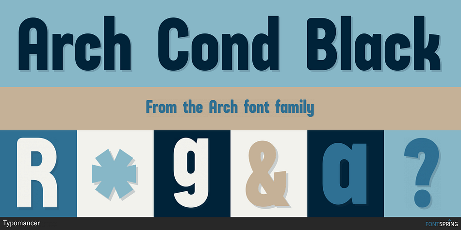Arch Cond Black Font