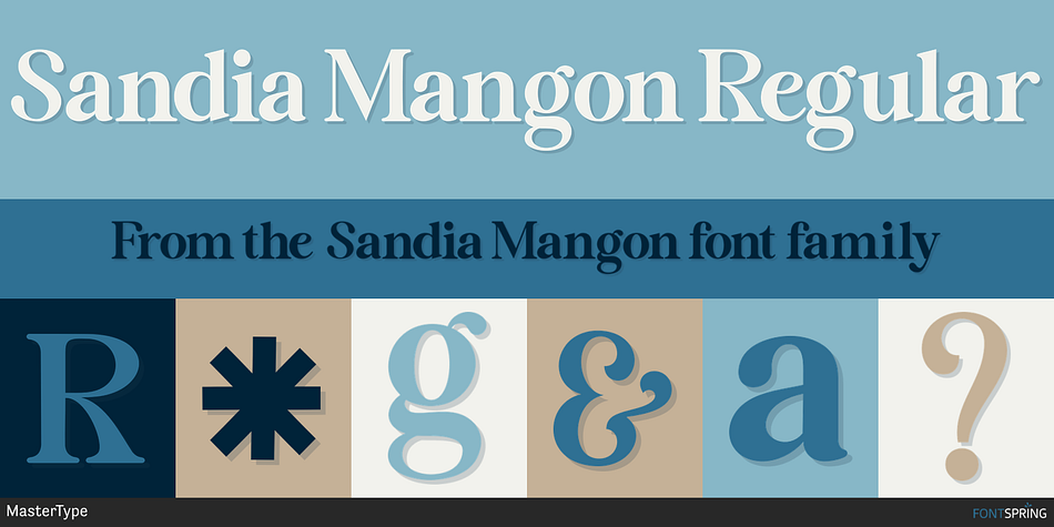 Sandia Mangon Regular Font