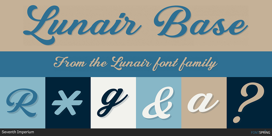 Lunair Base Font