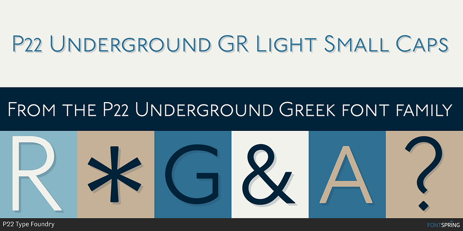 P22 Underground Greek Font