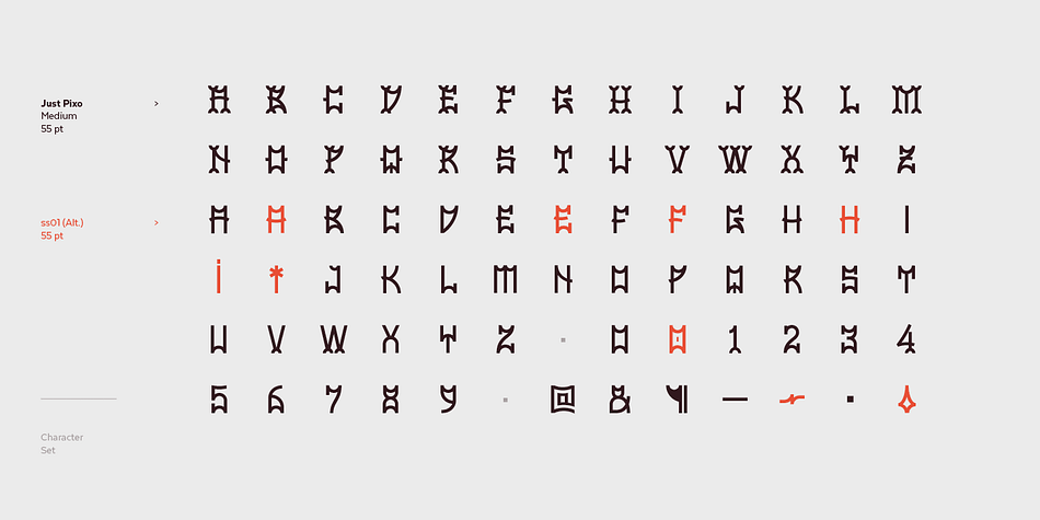 Just Pixo Font