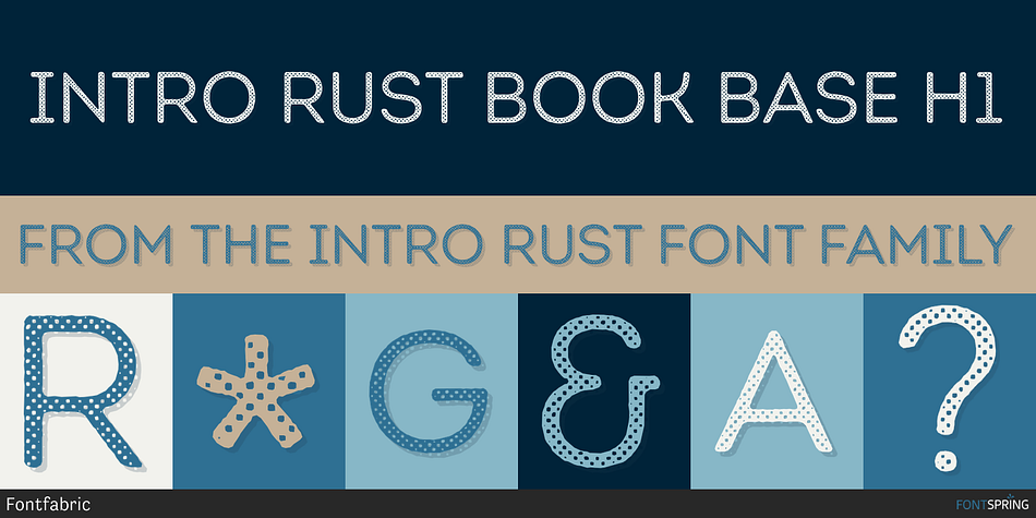 Intro Rust Book Font