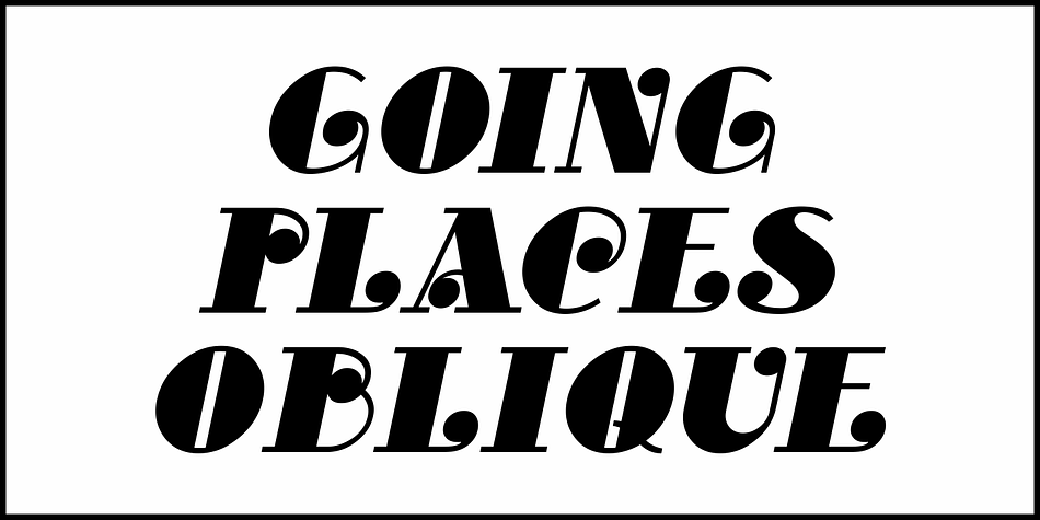 Going Places JNL Font