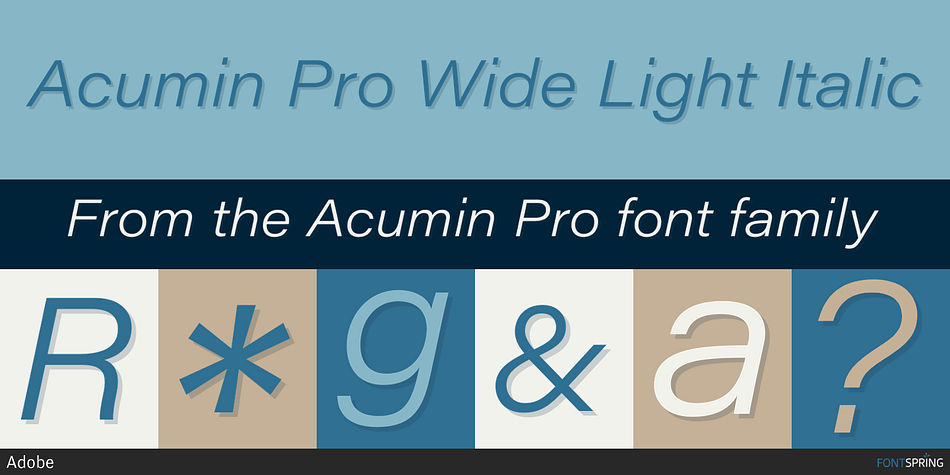 Acumin Pro Wide Font