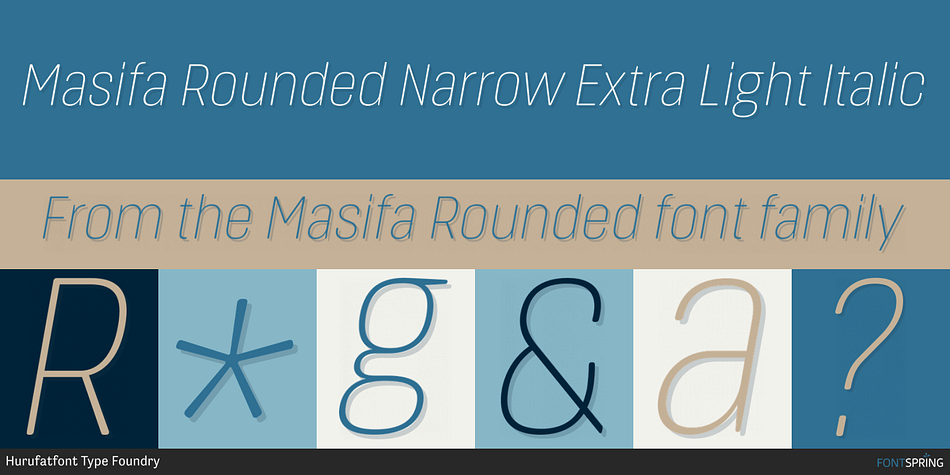 Masifa Rounded Narrow Font