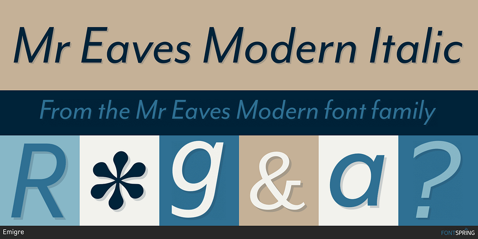 Mr Eaves Modern Regular Font