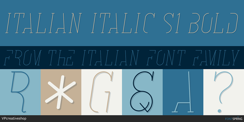 Italian Italic S1 Bold Font
