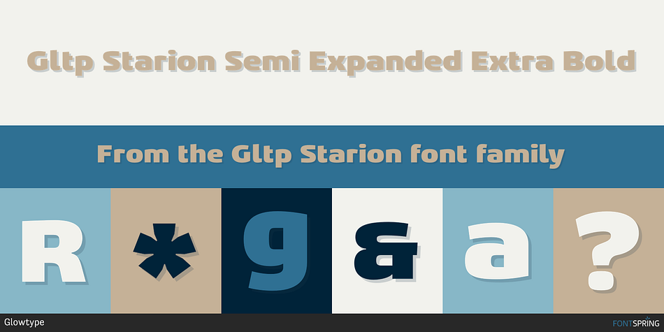 Gltp Starion Semi Expanded Extra Bold Font