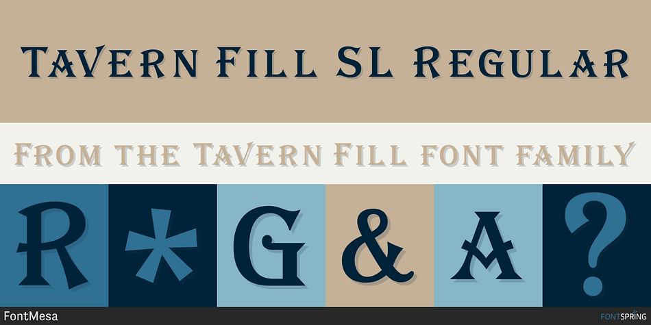 Tavern Fill SL Regular Font