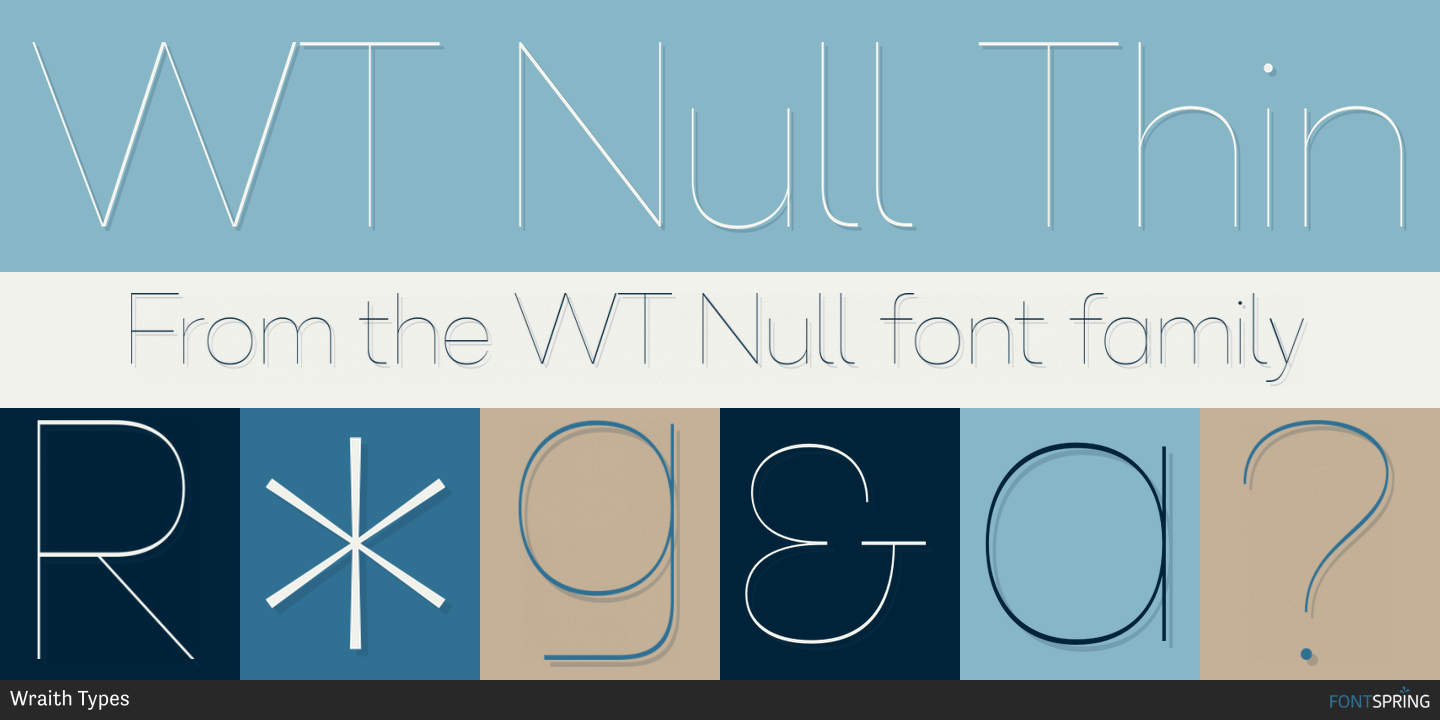 Fonts similar to WT Null