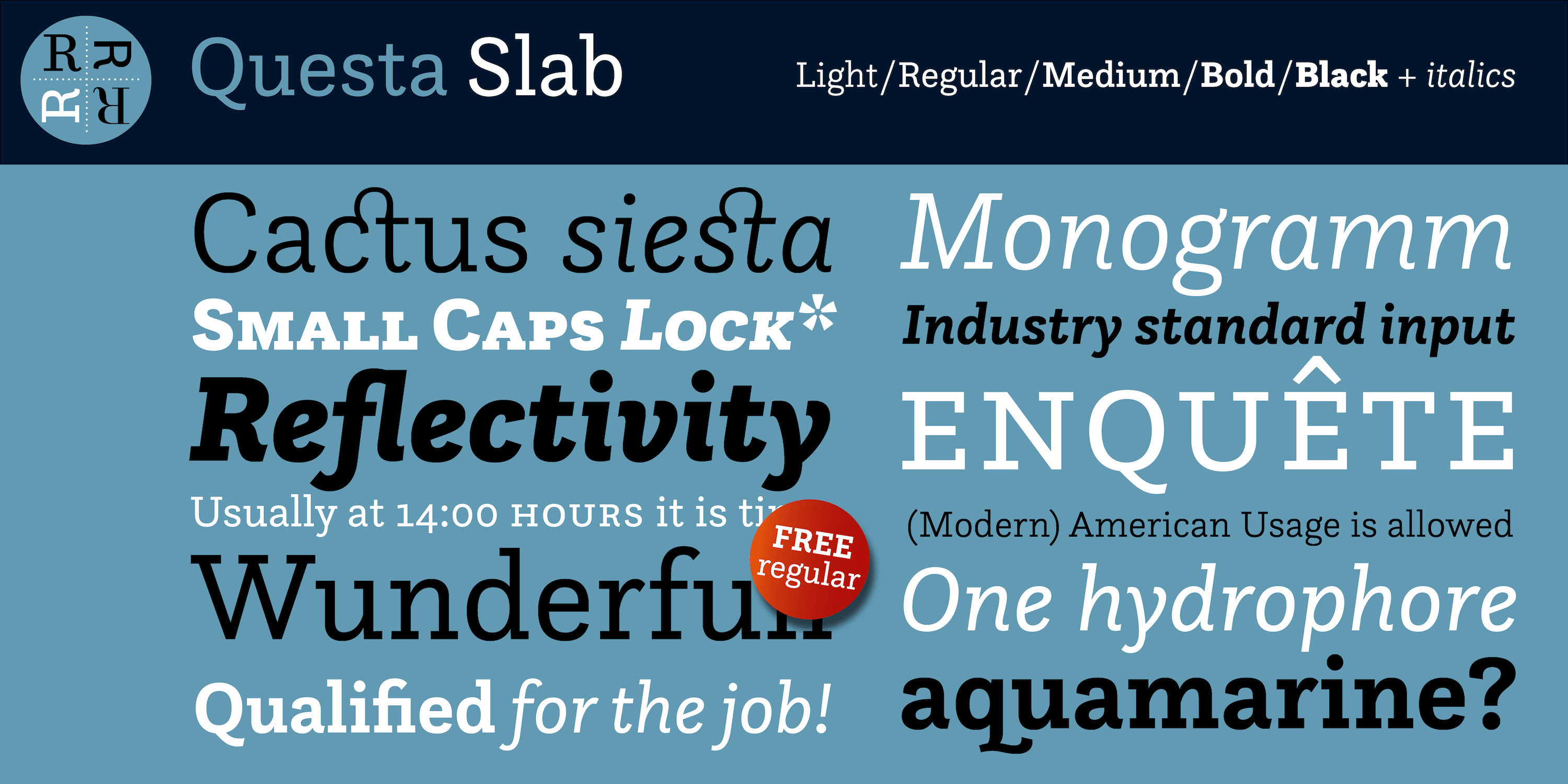 Questa Slab Font