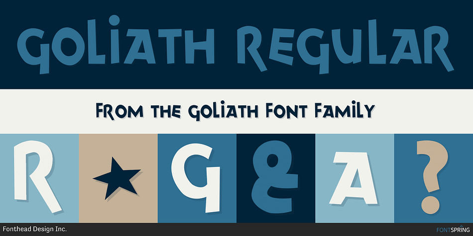 Goliath Font Family by Fonthead Design - Fontspring