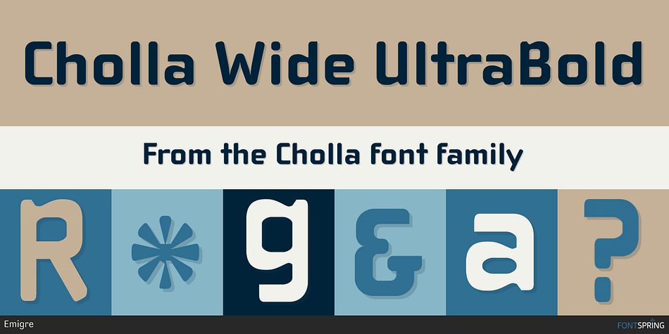 Cholla Unicase/Wide Font