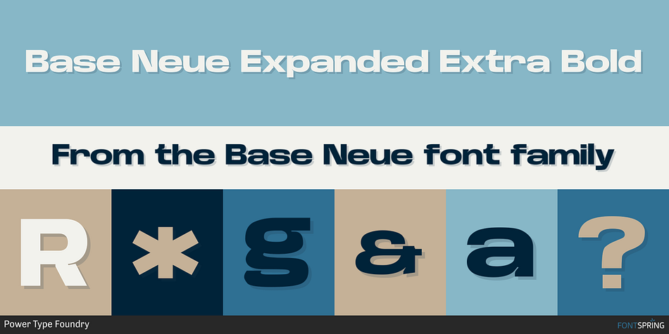 Base Neue Expanded Extra Bold Font
