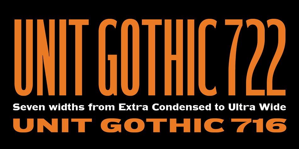 HWT Unit Gothic Font