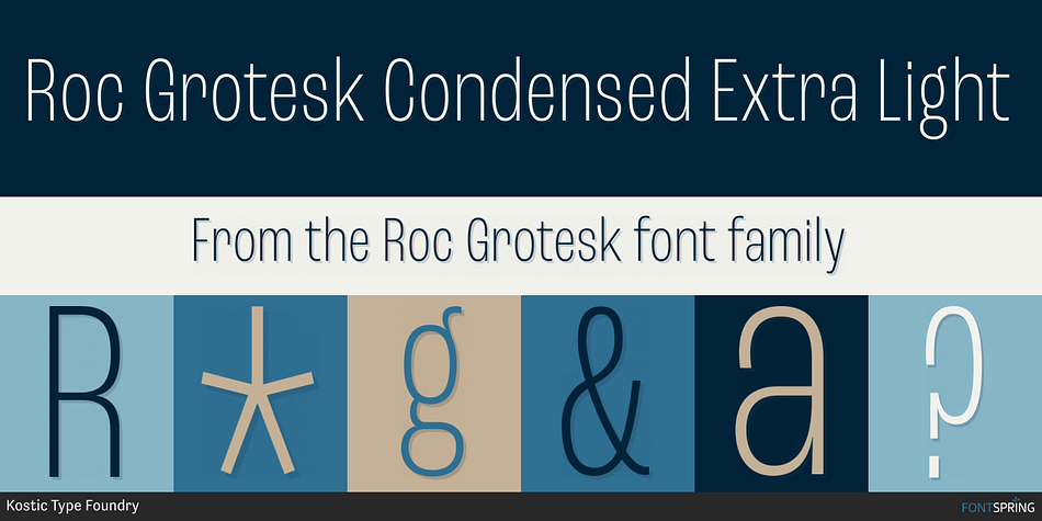 Roc Grotesk Condensed Font