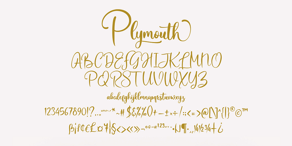 Plymouth Font