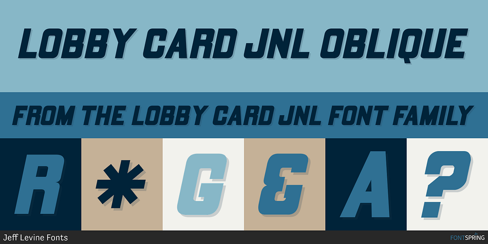Lobby Card JNL Font