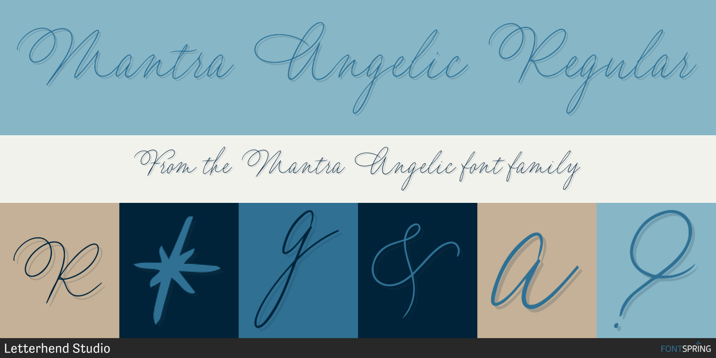 Fonts similar to Mantra Angelic