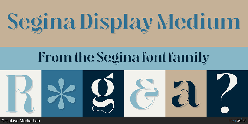 Segina Display Medium Font